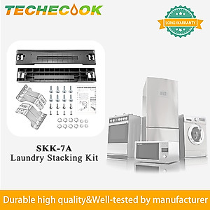 2024 UPGRADED SKK-7A SKK8K Stacking Kit Fit for Samsung Washer & Dryer 27 Inch Front Load Laundry by Techecook - Replace for SKK-7A SK-5A SK-5AXAA SKK-8K SKK8K