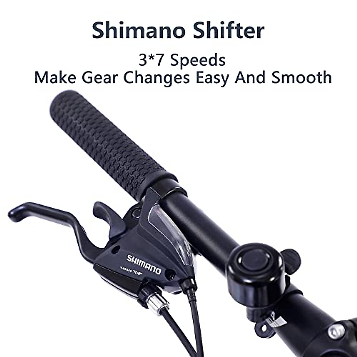 MEGHNA Hybrid Bike 3 x 7 Speed Driven Flat Bar 700C Dual Disc Brake 21 Speed Road Bike for Unisex Adult Women Men Senior Junior (Blue)