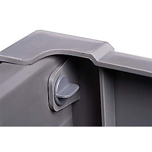 Nuvue Products 26021, 36" L x 15" W x 32" H, Polymer with Woodgrain Texture, Dark Gray Elevated Garden Box