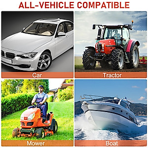 2 Pieces Steering Wheel Knob Spinner Suicide Knobs Steering Wheel 360 Degrees Rotation Tractor Accessories for Cars, Trucks, Tractors, Boats, Golf Carts (Black and Brown)