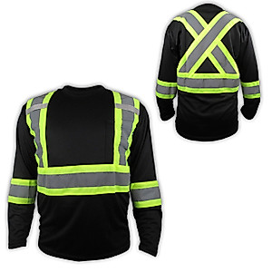 California Tools Black High Visibility Safety Shirt/Class 3 - Level 2 (XL)