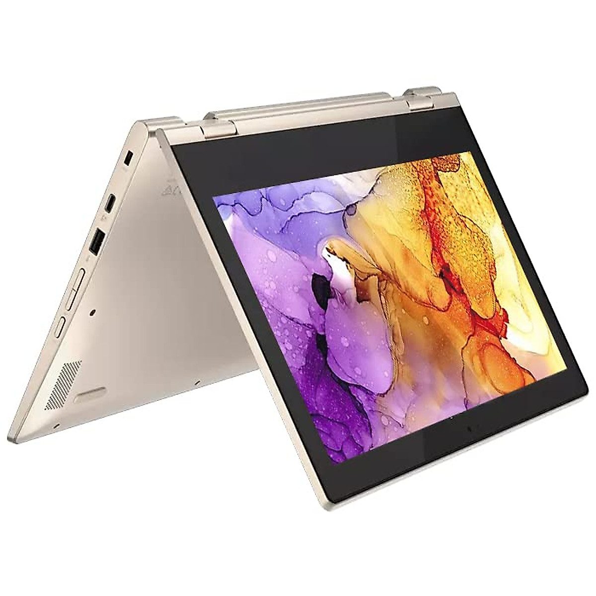 Lenovo 2-in-1 Convertible 11.6” Touchscreen Chromebook, Intel Celeron N Processor Up to 2.70GHz, 4GB Memory, 32GB Storage, Chrome OS, Pale Gold (Renewed)