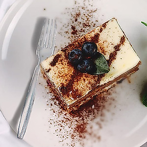 MOACOCK 200 Count Plastic Silverware, Heavy Weight Plastic Forks Spoons Disposable Utensils Cutlery Set for Wedding Party Supplies Everyday Use