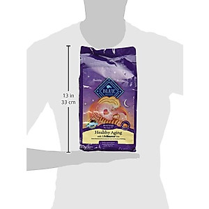 Blue Buffalo Tastefuls Mature Dry Cat Food for Adult Cats 7+, Made in the USA with Natural Ingredients, Chicken & Brown Rice Recipe, 3-lb. Bag