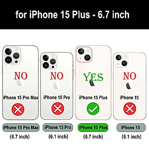 DKDKSIP for iPhone 15 Plus Wallet Case for Women, Support Wireless Charging with RFID Blocking Card Holder, PU Leather Zipper Wallet Detachable Magnetic Phone Case with Crossbody Strap, Purple