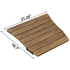 DWVO Adirondack Connecting Table, Water Resistance Outdoor Side Table Arm Tray Table for Adirondack Chairs, Adirondack Table Desk for Adirondack Barstools, Center Table for Tall Adirondack Chair,Brown