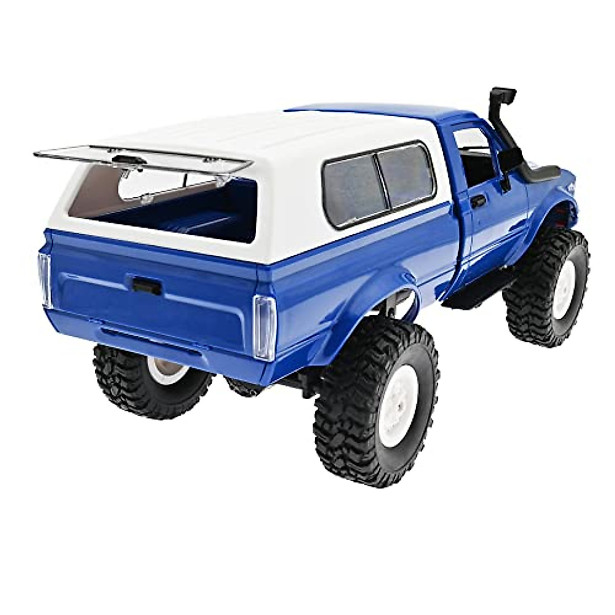 The perseids RC Rock Crawler WPL C24 RTR 1/16 Pickup Trucks Blue with LED Lights 2.4Ghz 4x4 Off-Road RC Semi Trucks All Terrain Car, RC Crawler Remote Control Truck for Boys and Adults