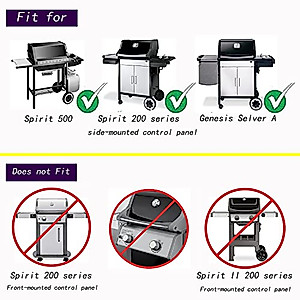 Leship 27" Burner Tube Set Replace for Weber 7507, Spirit E-200 E-210 S-200 S-210 (Side Control), Spirit 500, Genesis Silver A Gas Grills, 304 Stainless Steel Gas Grill Burner Tube Kit