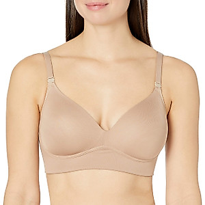 Warner's Women's Benefits Allover-Smoothing Bliss Wireless Lightly Lined Convertible Comfort Bra RM1011W, Toasted Almond, 36C