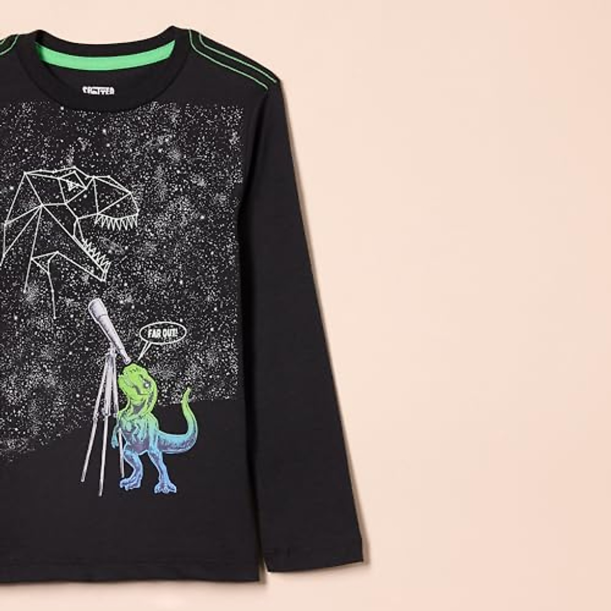 Amazon Essentials Boys' Long-Sleeve T-Shirts, Pack of 5, Black/Blue/Yellow, Large