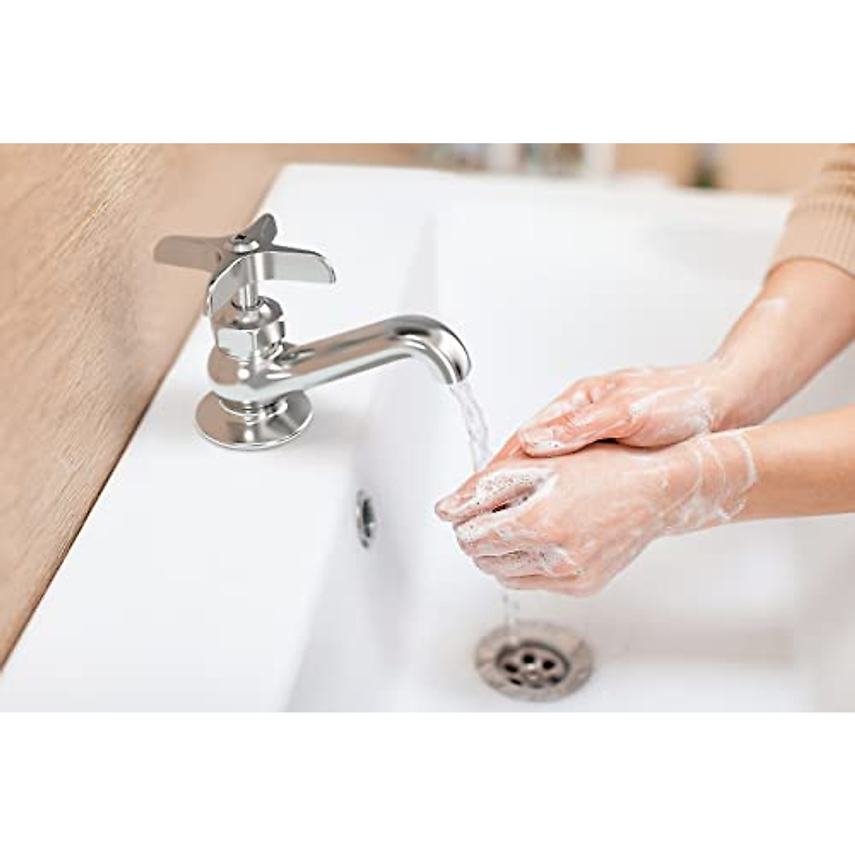 Central Brass 0239-P Single Handle Basin Faucet in Chrome