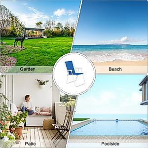 CHZWYT Folding Tall Back Beach Chair, Ultralight Back Backpacking Chair for Adults Compact & Heavy Duty, with Stable Steel Frame Pocket for Beach, Fishing,Trip,Picnic,Lawn,Concert