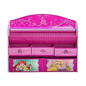 Delta Children Deluxe Book & Toy Organizer, Disney Princess