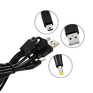 Skywin PSP Charger Cable 6 Feet 2-in-1 Replacement Charger Cable Compatible with PlayStation Portable PSP 1000 2000 3000 and PS3