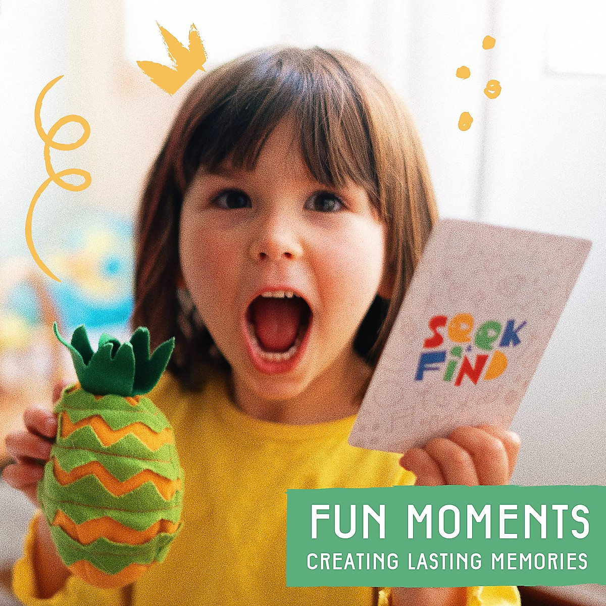 Find and Seek Scavenger Hunt Game Kids Ages 4-8 from Magma Games - Outdoor Activities for Kids Ages 4-8 - Card Based Camping Games - Charades for Kids Activities for Kids - Nature Seek & Find It Game