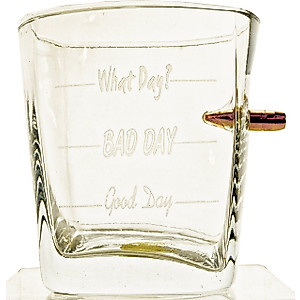 Engraved bullet whiskey glass gifts.Whiskey glasses.