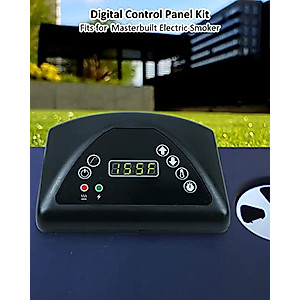 Digital Control Panel Replacement Fit for Masterbuilt MB21071218, MB21072319, MB21072719 Other Models Digital Electric Smoker Parts LED Digital Display Part Number 9907170133