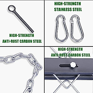 Kareturn Drag Harrow 4' x 5' ATV Yard Chain Harrow UTV Drag Grader Tractor Attachments Field Drag Mat Tractor Rake for Gravel Driveway, Farm, Garden, Field