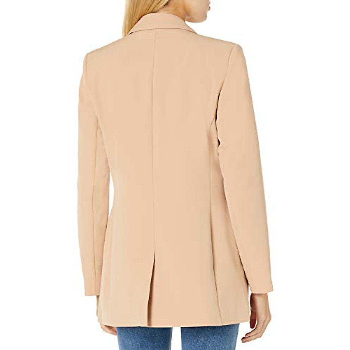 The Drop Women's Blake Long Blazer, Praline, 3X