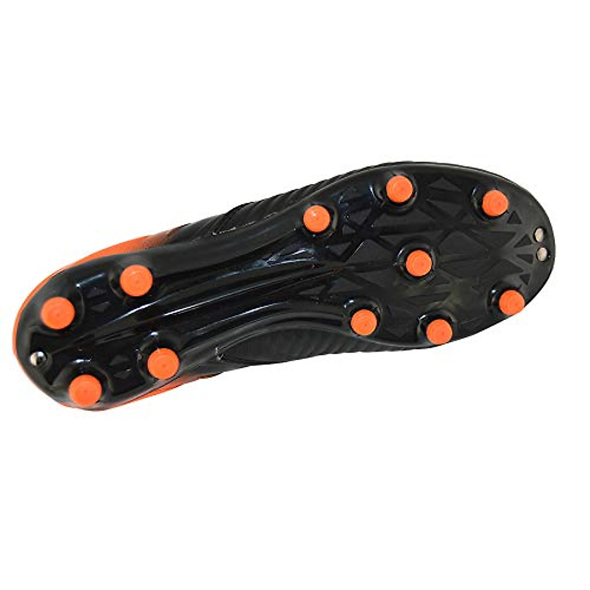 Vizari Liga FG Soccer Shoes for Kids, Firm Ground Outdoor Soccer Shoes for Kids (8, Black/Orange)