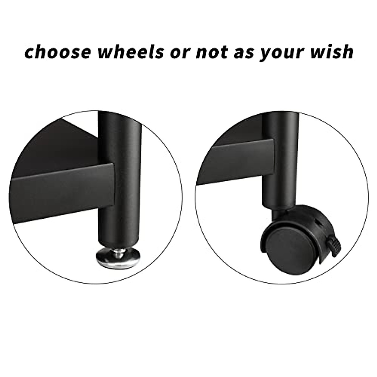 ALIMORDEN 27.5 Inch 5 Tire Storage Shelf Metal Wire Shelving Rcak Black Utility Rack Standing Corner Storage Cabinet