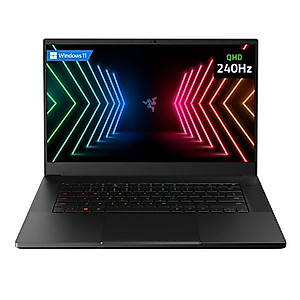 Razer Blade 15 Gaming Laptop: NVIDIA GeForce RTX 3070 - 11th Gen Intel 8-Core i7 CPU - 15.6” QHD 240Hz - 16GB RAM - 1TB SSD - Windows 11 - CNC Aluminum - Chroma RGB - THX Spatial Audio