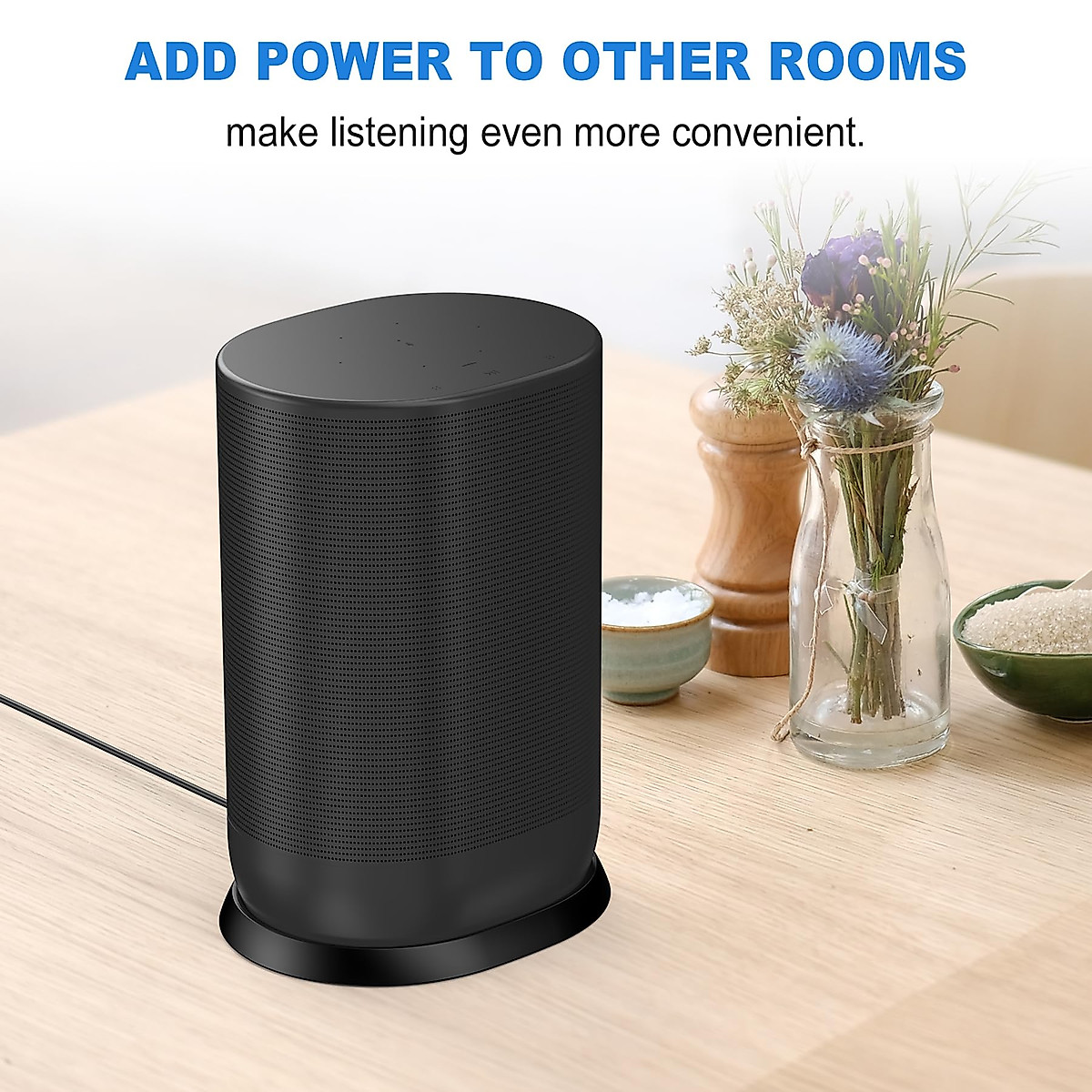 Soarking Charging base for Sonos Move Gen 2nd and 1st with 45W Adapter(Black)