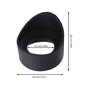 GOWENIC 2pcs Microscope Eyepiece Eyeshields, Eyepiece Rubber Eyecups, Oversized 's Eye Collapsible Eyecups, Mono Binocular Tracers Accessories, for Eye