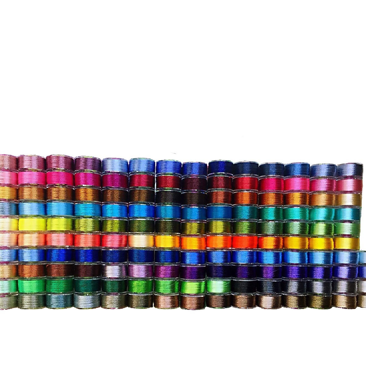 100 Pcs/Colors Prewound Sewing Bobbins Thread Sewing Machine Thread Kit Size A