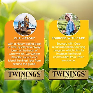 Twinings Pure Rooibos Red Tea - A Naturally Sweet and Tangy Red Tea, Caffeine-Free Herbal Tea Bags, Individually Wrapped, 20 Count (Pack of 2)