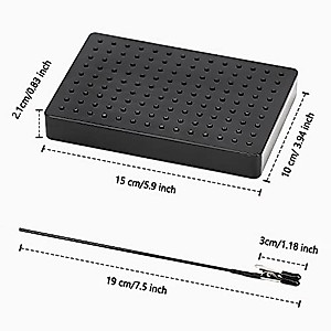 Yocoolfun Model Painting Stand Base Holder and 12PCS Bendable Alligator Clip Stick Set Modeling Tools for Airbrush Hobby Model Parts