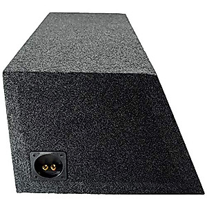 Car Audio Dual 12" Sealed Subwoofer Salnted Hatchback Stereo Sub Box Enclosure