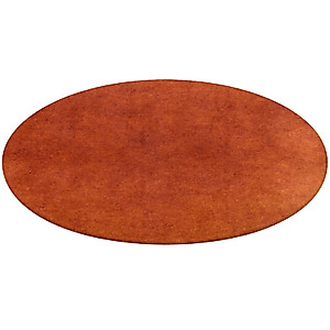 Generic Round Area Rug,Burnt Orange Non-Slip Bathroom Rug Soft Floor Carpet Mat for Living Room Bedroom Dining Room Decor, 24inch