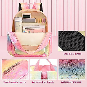 WTUST Backpack for Girls Kids, Preschool Bookbag School Backpack for Kindergarten Toddlers Elementary, Back to School Supplies, Summer Camping Backpack, Cute Pink Girls Classic School Backpack