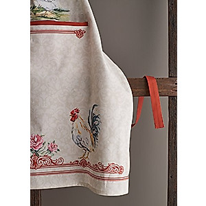Maison d' Hermine Campagne 1 Piece 100% Cotton Apron with an Adjustable Neck & Visible Hidden Centre Pocket with Long Ties for Women/Men Chef (27.50"x31.50")