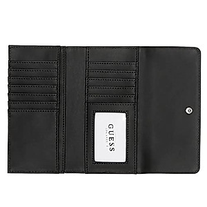 GUESS Women's Logo Print Wallet Clutch Bag - Black Multi