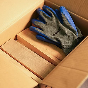 CONSDAN Wood Chips for Smoker, USA Grown Hickory Pizza Oven Wood, BBQ Cooking Natural Wood Chunks, Kiln Dried Firewood, Smoking Wood Chips, All Natural Barbecue Smoker Blocks for Smoking Meat (12 LBS)