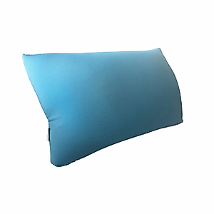 Mushy Pillows Luxurious Rectangle Microbead Pillow Moldable Support & Durability 17 X 10 (Light Blue)