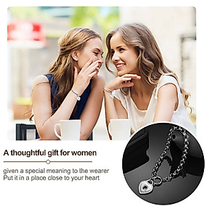 CaleesLLC C Letter Initial Charm Bracelet with Stainless Steel Material Is A Personalized Initial Bracelet on The Wrist for Women