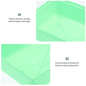 iplusmile Pans Nest Dogs Kennels Cage House Mice Crate Bedding Tray Crates Trainer Rabbits Small Animal Bottom Chinchillas Floor Replaceable Rat Habitats Cages Replacement Light Cat Gerbil