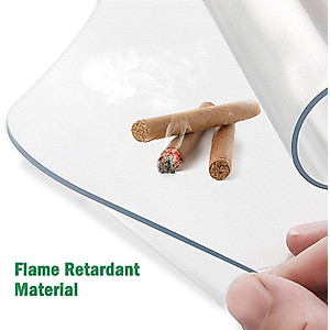 Dinosaur Office Chair mat for Hard Floors, 30" X 48" Transparent Floor Mats, Easy Glide for Chairs, Wood/Tile Protection Mat for Office & Home (30" X 48" Rectangle)