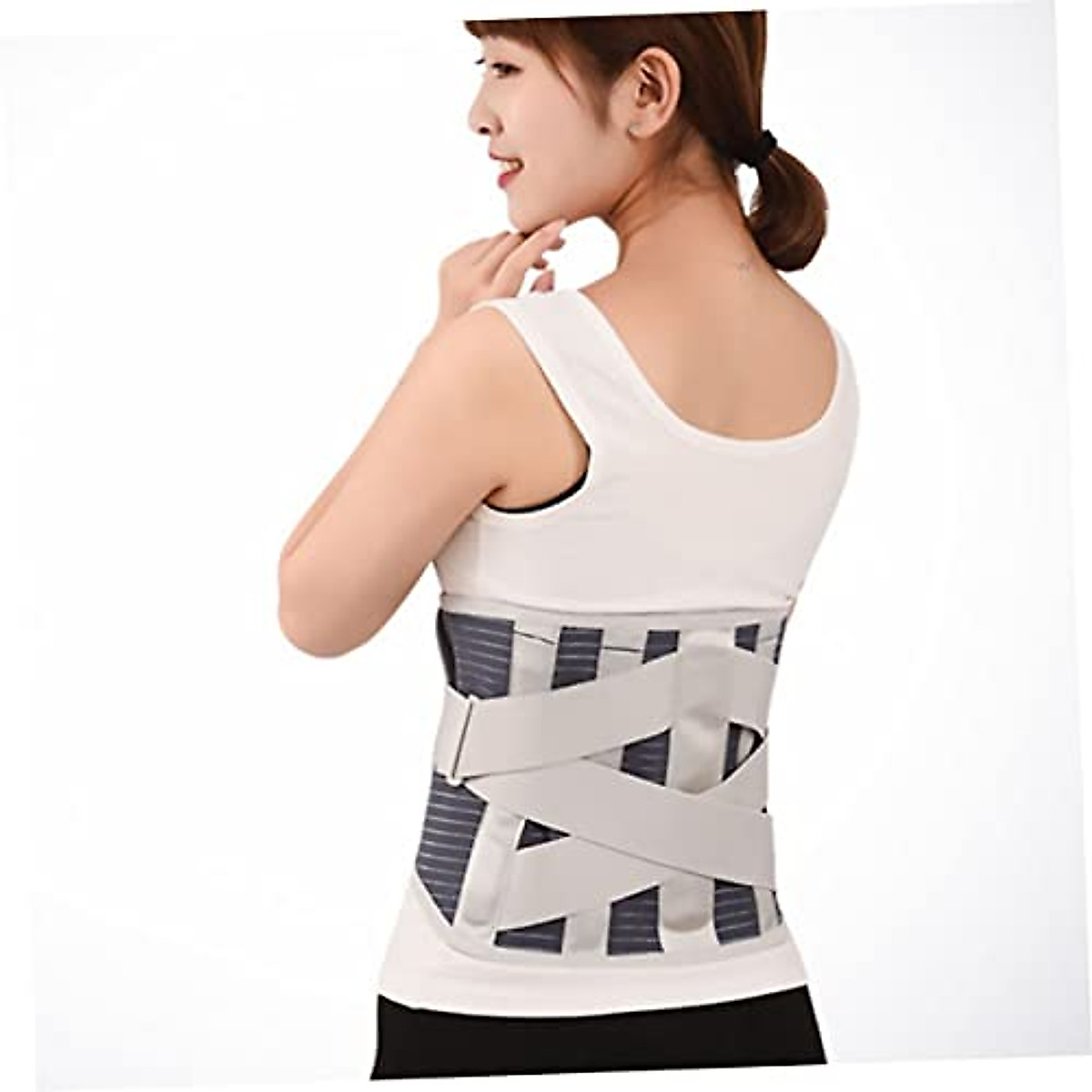 HEALLILY Waist Support Massage Heating Pad Low Back Belt Men’s Belt Workout Waist Cincher Belt Gym Waist Belt Heating Lumbar Wrap Practical Heating Brace Safe Heating Brace Heated Pad