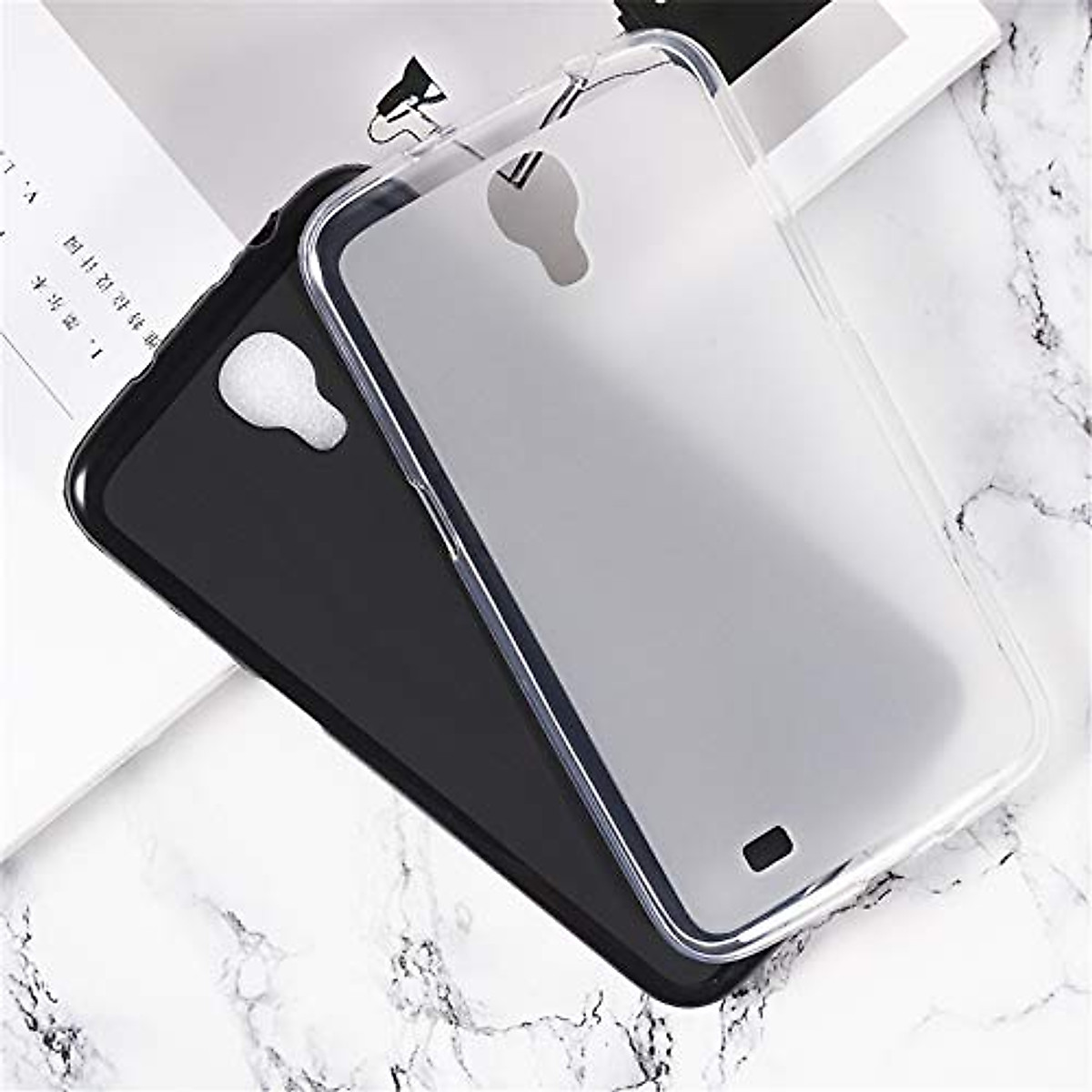 Samsung Galaxy Mega 6.3 I9200 Case, Scratch Resistant Soft TPU Back Cover Shockproof Silicone Gel Rubber Bumper Full-Body Protective Case Cover for Samsung Galaxy Mega 6.3 I9200 (White)