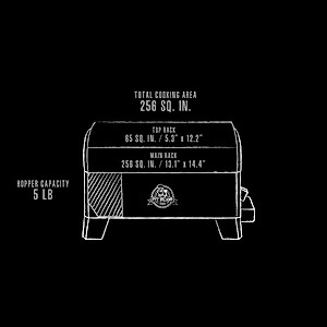 PIT BOSS 10697 Table Top Grill, Mahogany