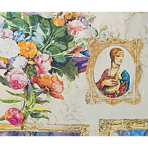 Maison d' Hermine Tablecloth 100% Cotton 60"x60" Decorative Square Tablecloths Washable Table Cover, Home, Wedding, Restaurant, Buffet Party & Camping, Masterpiece -Spring/Summer