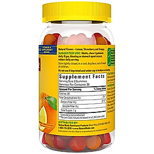 Nature Made Fiber 6 g, Dietary Supplement for Digestive Health Support, 90 Fiber Gummies, 30 Day Supply