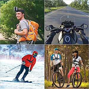 Haoyou Mobile Phone Chest Strap Mount Harness and Head Strap Holder Kit for VLOG/POV Phone Holder Compatible with iPhone,Samsung,Google and GoPro,AKASO,DJI Osmo Action Camera