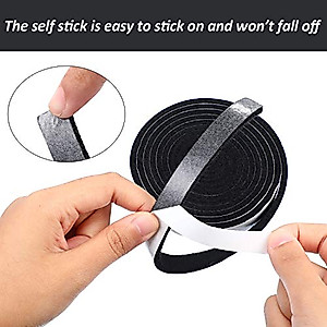 BBQ Gasket Black Grill Tape High Temp Grill Seal Self Stick Gasket, 7.5 Ft Length 1/8 Inch Thickness (2, 0.5 Inch Wide)
