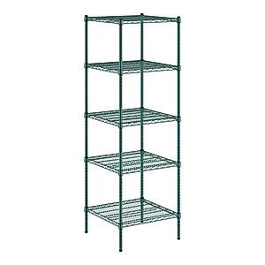 24" x 24" x 74" NSF Green Epoxy 5-Shelf Kit WS-460EG2424K75-NF