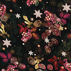 Quilt Kit - Festive Panels - 54" X 54" Festive Beauty Wreath Block Quilt - Top & Binding